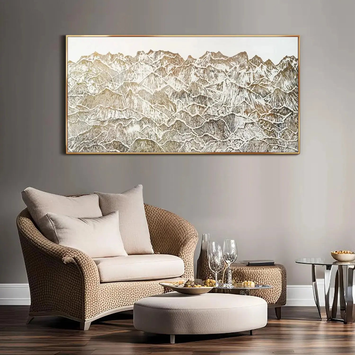 3D plaster wall art PA#003 | Texture painting – iHomeArt