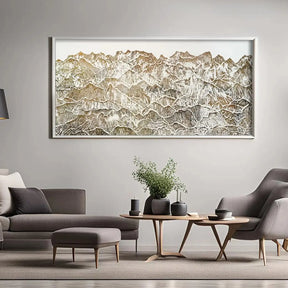 3D plaster wall art PA#003 | Texture painting – iHomeArt